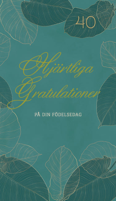 Grattiskort 40 år– Korttikauppa.fi