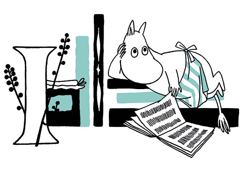 1-osainen kortti Muumi ABC – Korttikauppa.fi